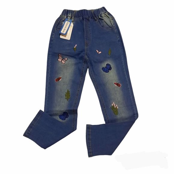 Bottoms | New Kidscool Space Embroidered Jeans Girls 89 | Poshmark